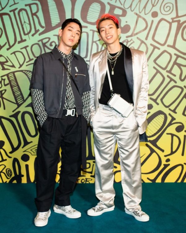 Jay Park and Gray seated front row at the Dior Men Fall 2020 show