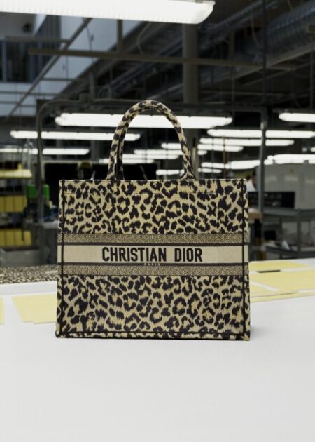 Dior presents the Savoir-Faire of the Leopard-print Dior Book Tote Bag